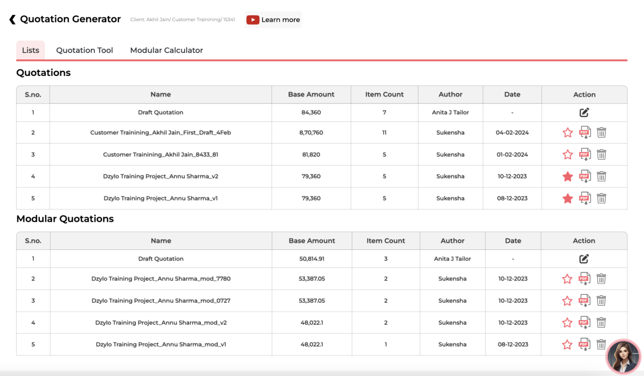 Best Quotation Generator for Interior Projects